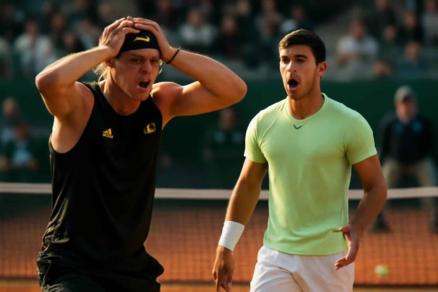 Zverev craque totalement et cède le premier set à Alcaraz, lui-même ...