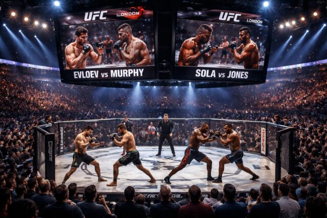 UFC Londres : Résultats complets des combats Evloev vs Murphy et Sola ...