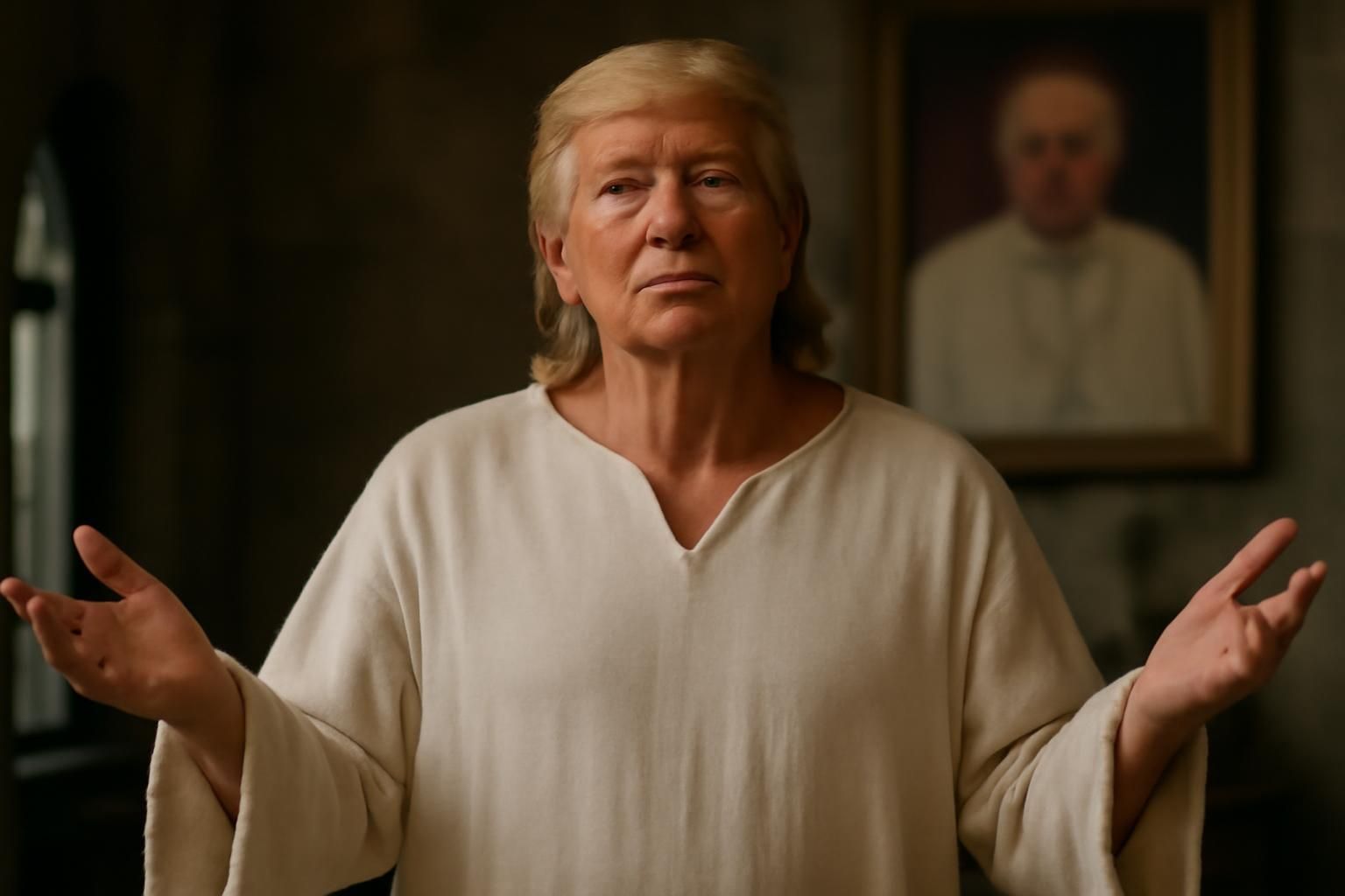 En vidéo – Donald Trump imite Jésus pour critiquer le pape Léon XIV